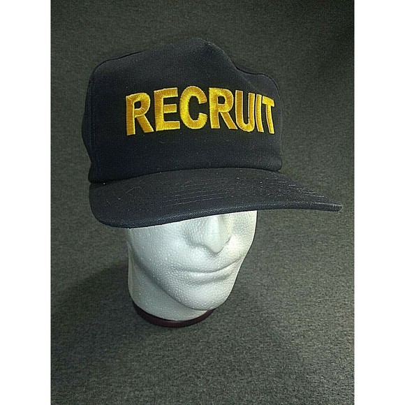 Legend | Accessories | Recruit Hat Cap Military Black Snapback Adult ...